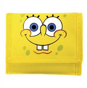 929-0115 WALLET TRIFOLD FACE SPONGEBOB SQUAREPANTS - IMAGINE FACTORY